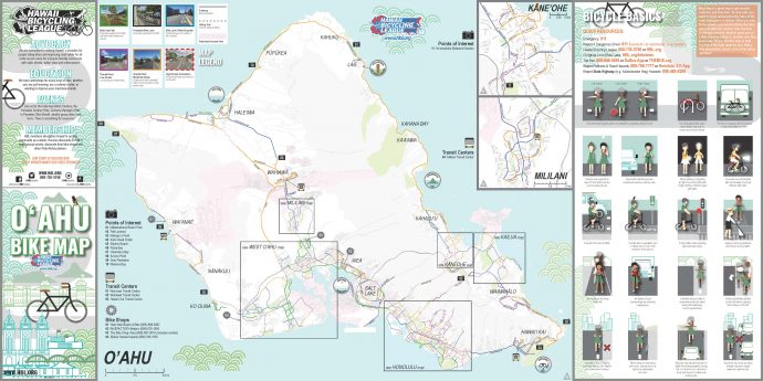 Oahu Bike Map - Hawaii Bicycling League